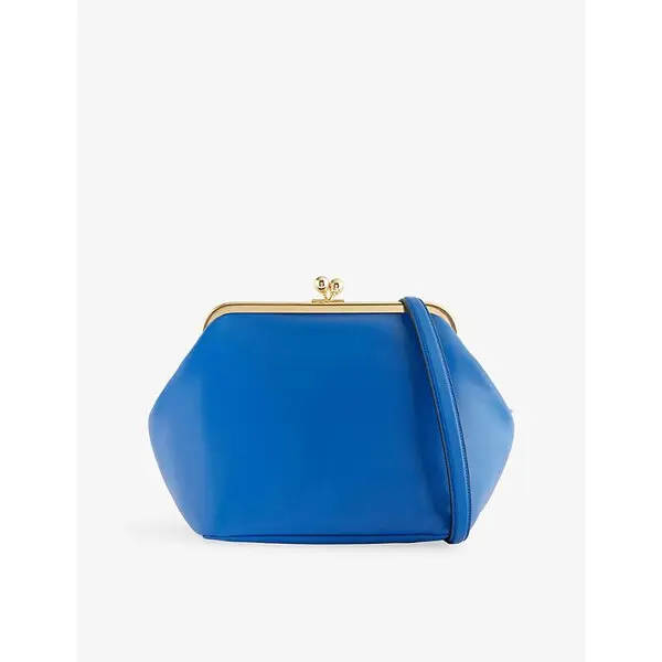 Coach Kisslock 27 Leather Shoulder Bag - Deep Sky | Editorialist